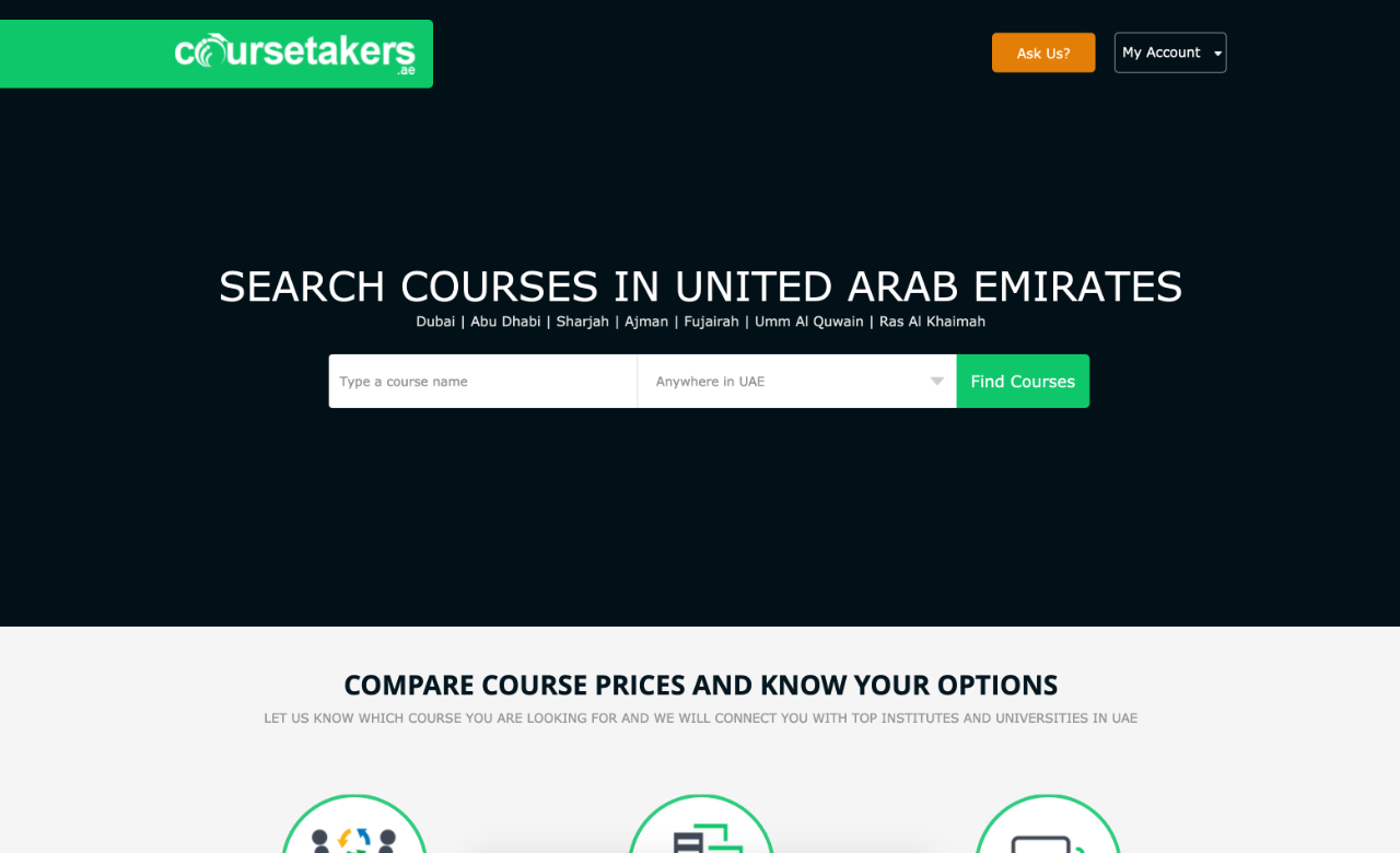 Coursetakers UAE,Best CSS, Website Gallery, CSS Galleries, Best CSS Design Gallery, Web Gallery ...