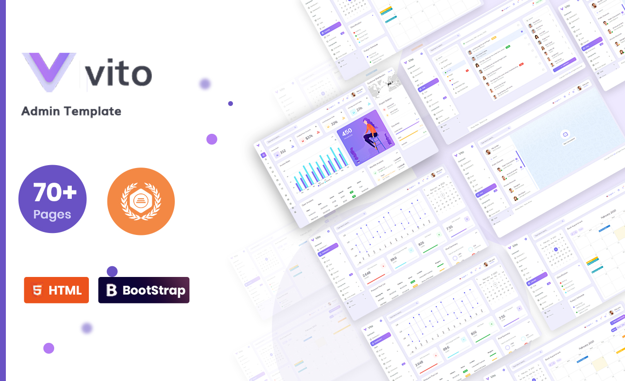 Vito Bootstrap 4 Admin Dashboard Template ,Best CSS, Website Gallery ...