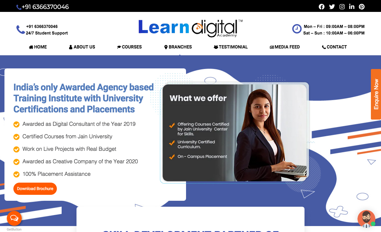 Learn Digital Academy,Best CSS, Website Gallery, CSS Galleries, Best CSS Design Gallery, Web ...