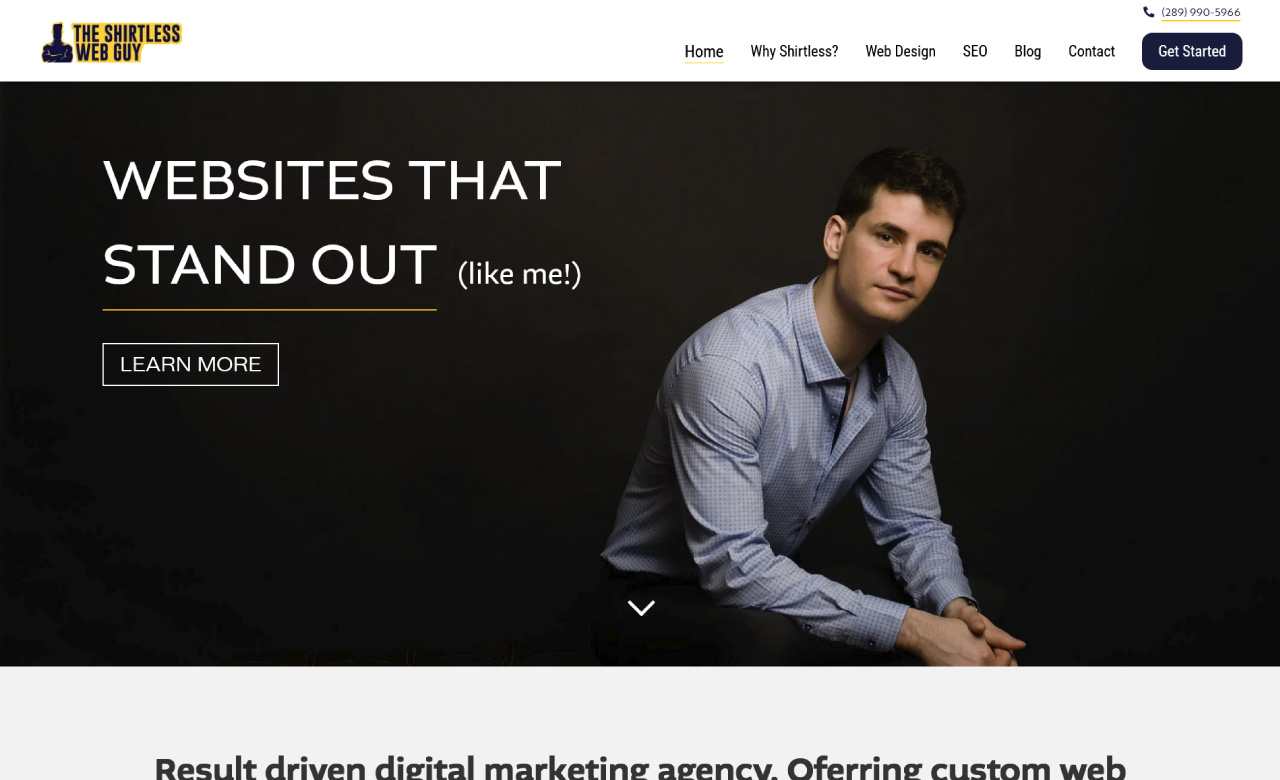 The Shirtless Web Guy,Best CSS, Website Gallery, CSS Galleries, Best ...