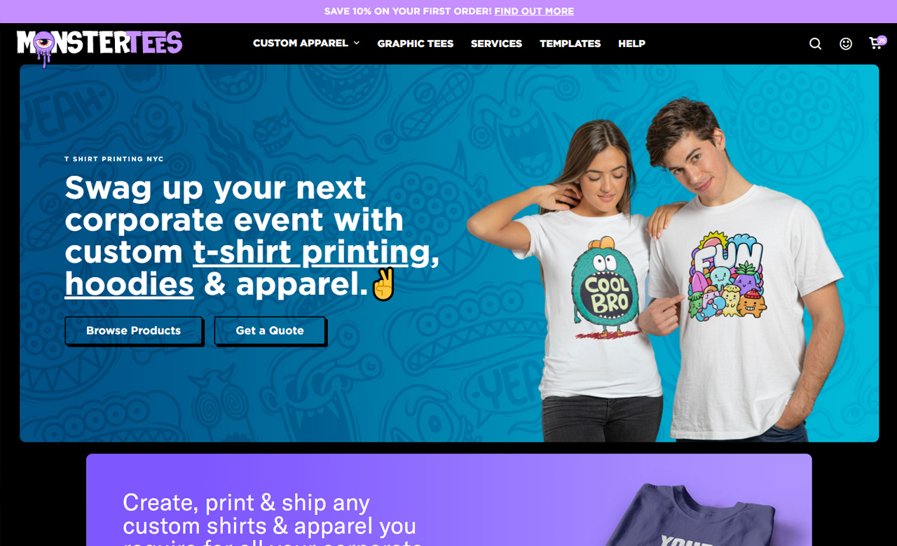 Monster Tees NYC,Best CSS, Website Gallery, CSS Galleries, Best CSS ...