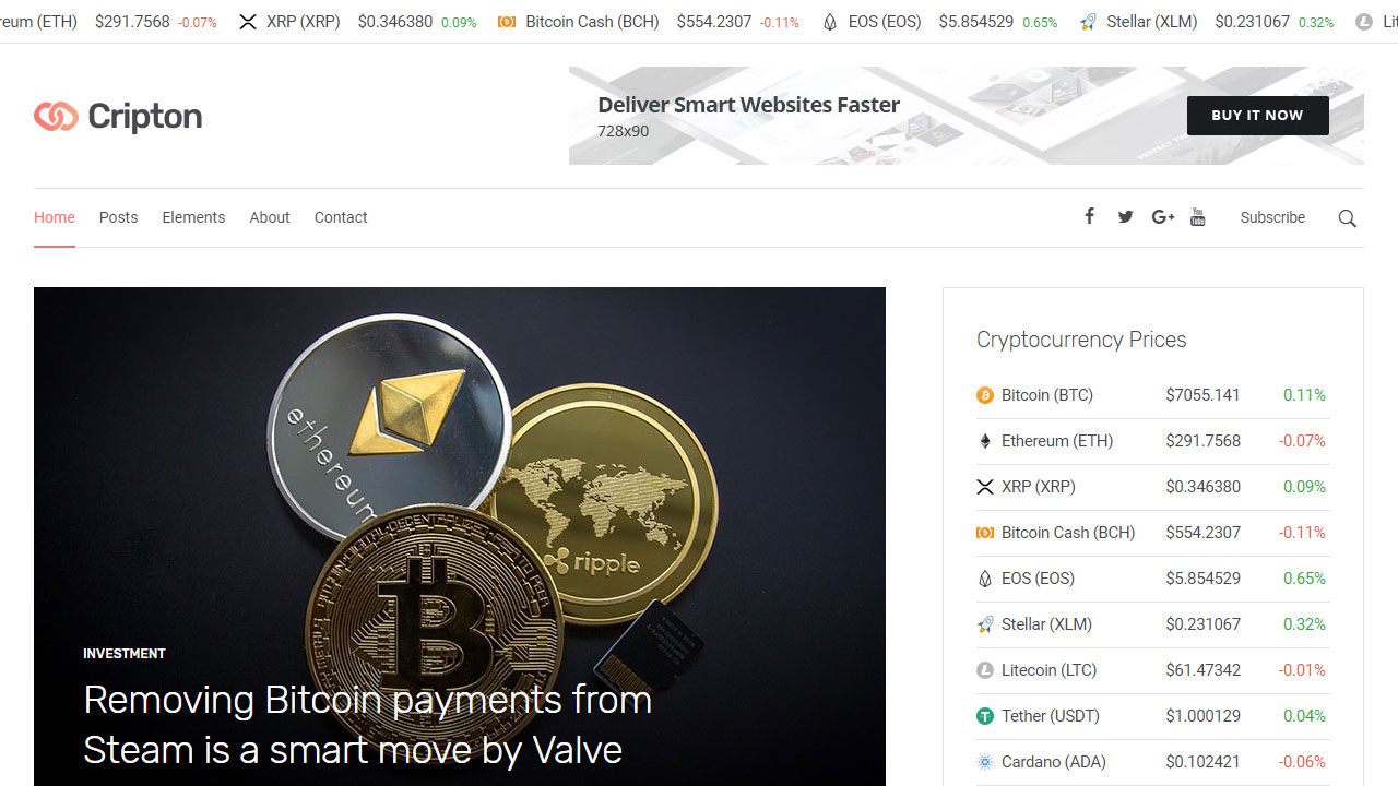 Cripton Cryptocurrency Magazine WordPress Theme,Best CSS, Website Gallery, CSS Galleries, Best ...