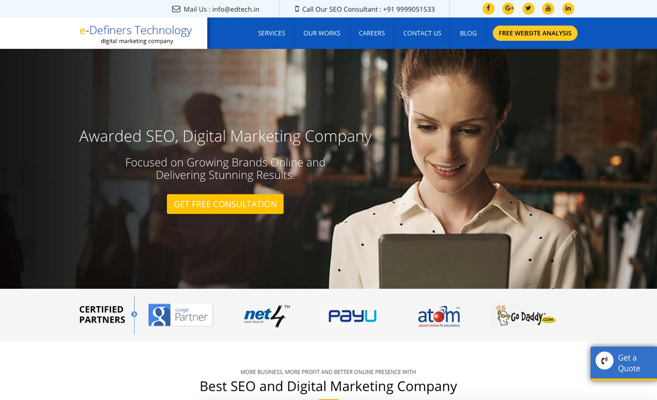 e Definers Technology,Best CSS, Website Gallery, CSS Galleries, Best CSS Design Gallery, Web ...